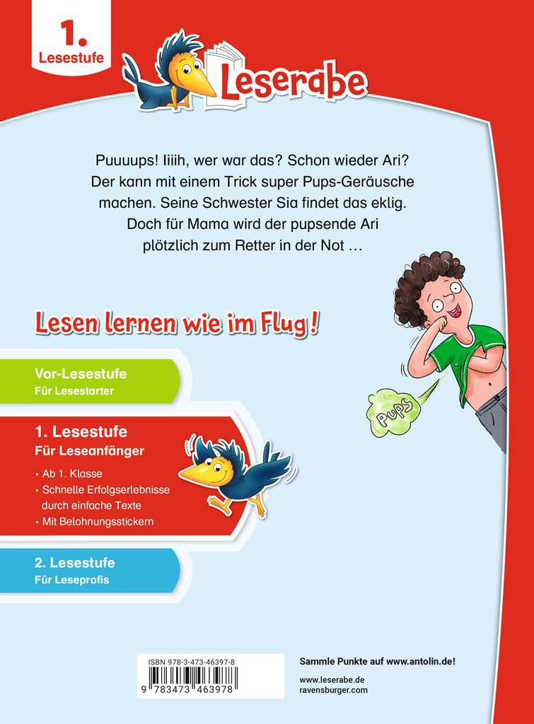 Reading Raven – Level 1: Fart Alarm! – Ravensburger Foreign Rights