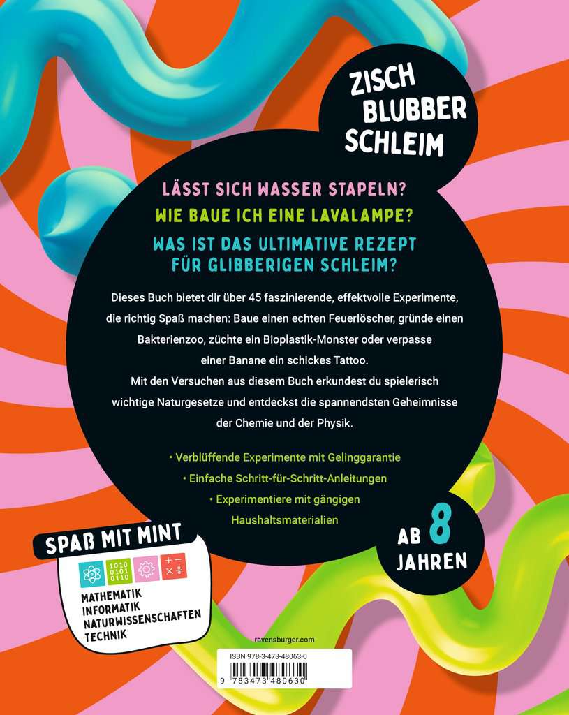 Hiss, Bubble, Slime – 45 Extremely Cool Experiments – Ravensburger ...
