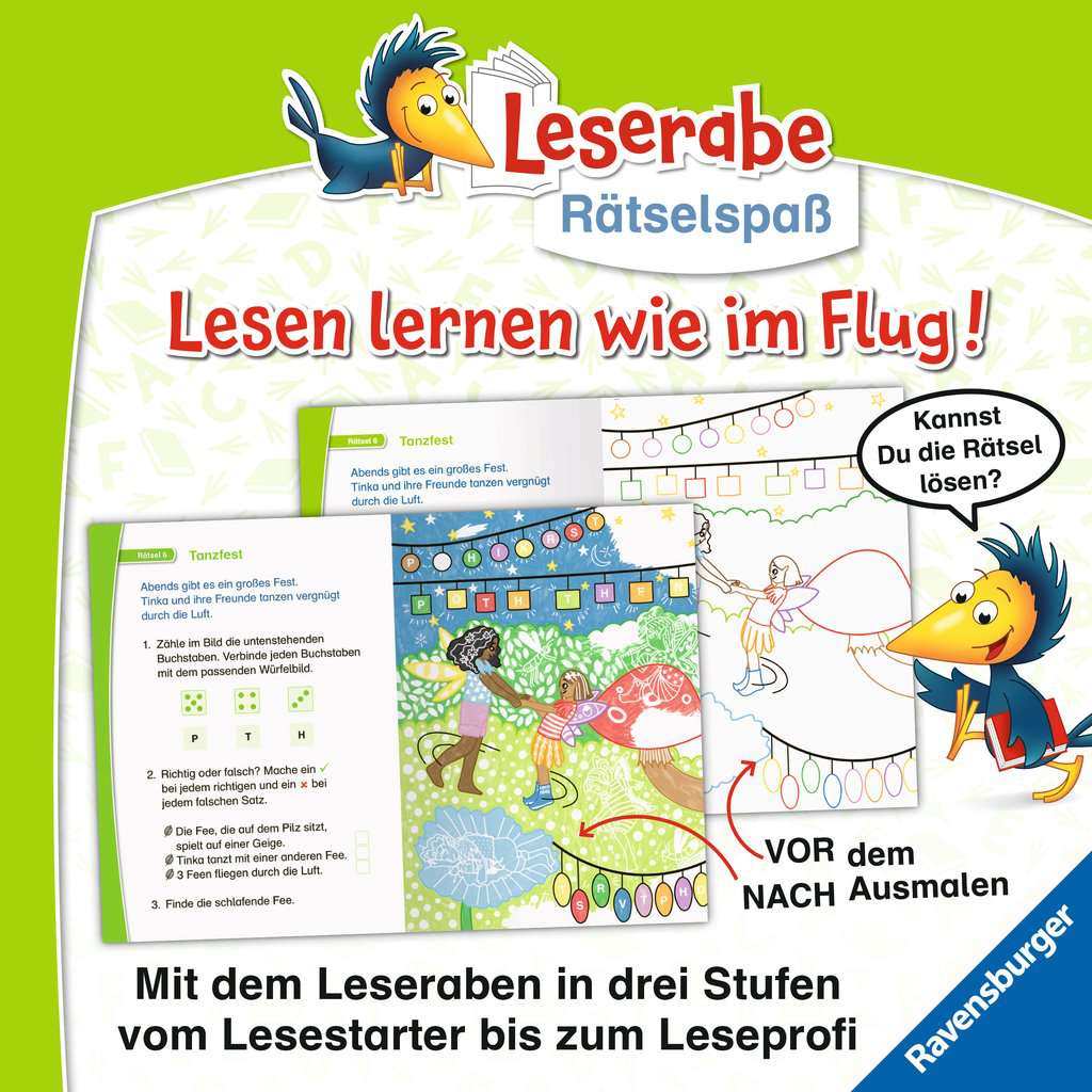 Reading Raven Puzzle Fun Learning to Read With Magic Coloring Puzzles ...
