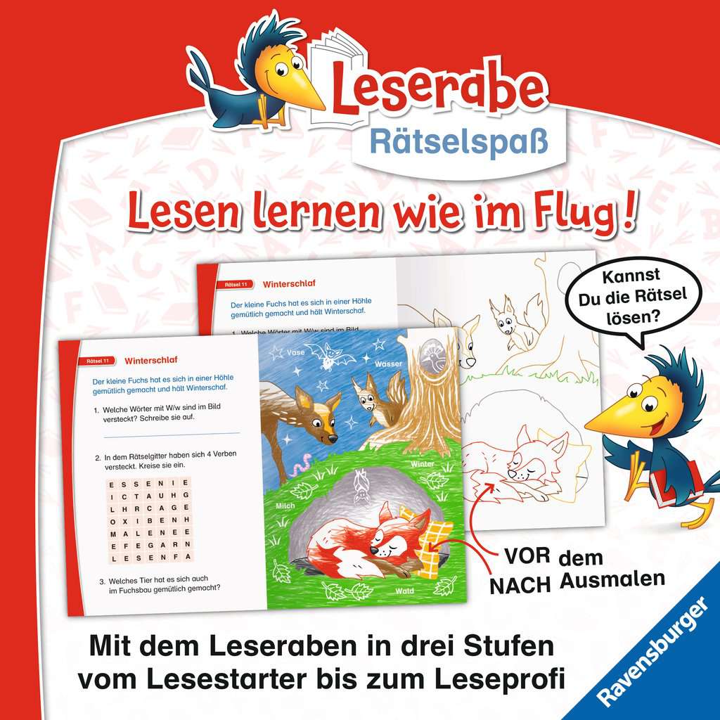 Reading Raven Puzzle Fun Learning to Read With Magic Coloring Puzzles ...