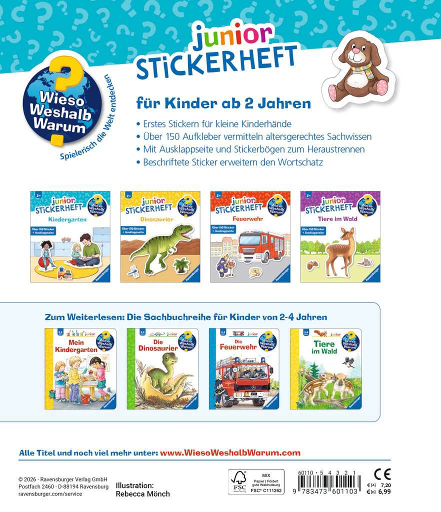 Why? Why? Why? junior Sticker Book: Preschool – Ravensburger Foreign Rights